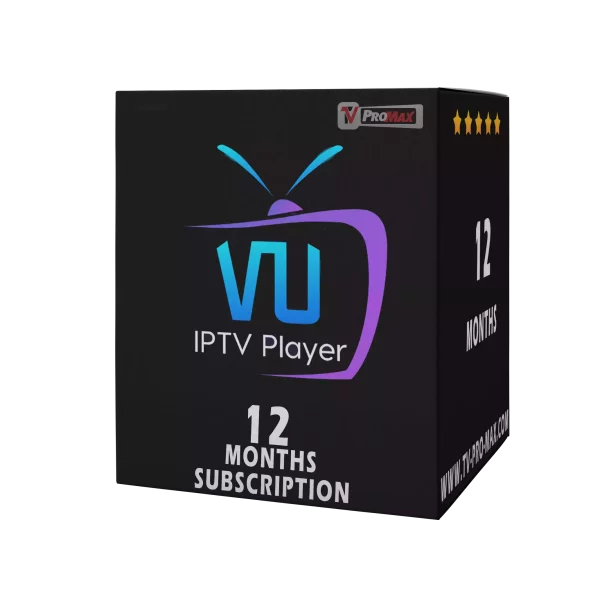 Vu IPTV Player subscription 12 months | TV-PRO-MAX